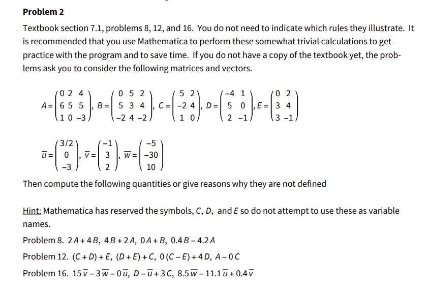 Solved Textbook section 7.1 , problems 8,12 , and 16 . You | Chegg.com