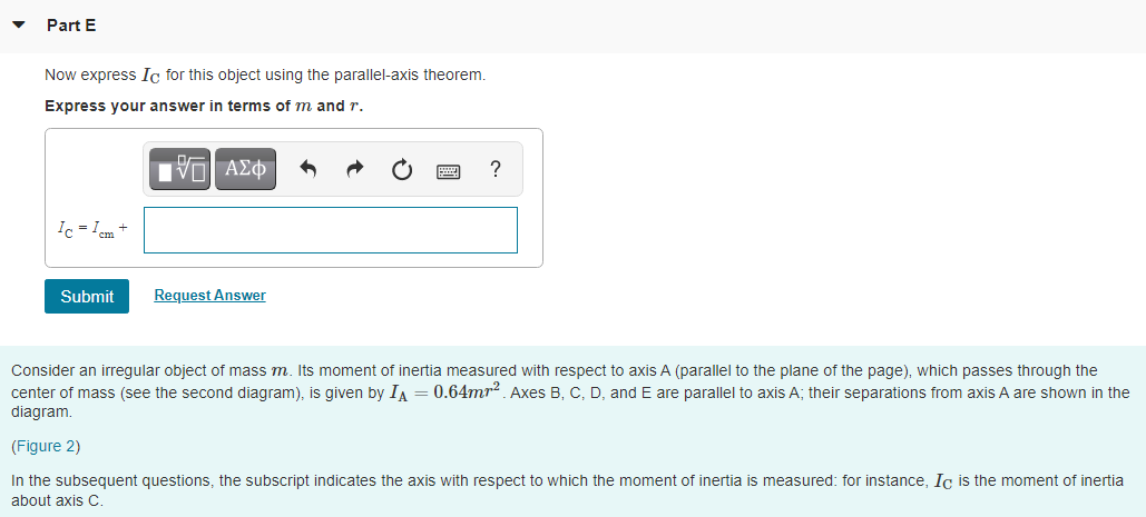 Solved Learning Goal: To understand the parallel-axis | Chegg.com