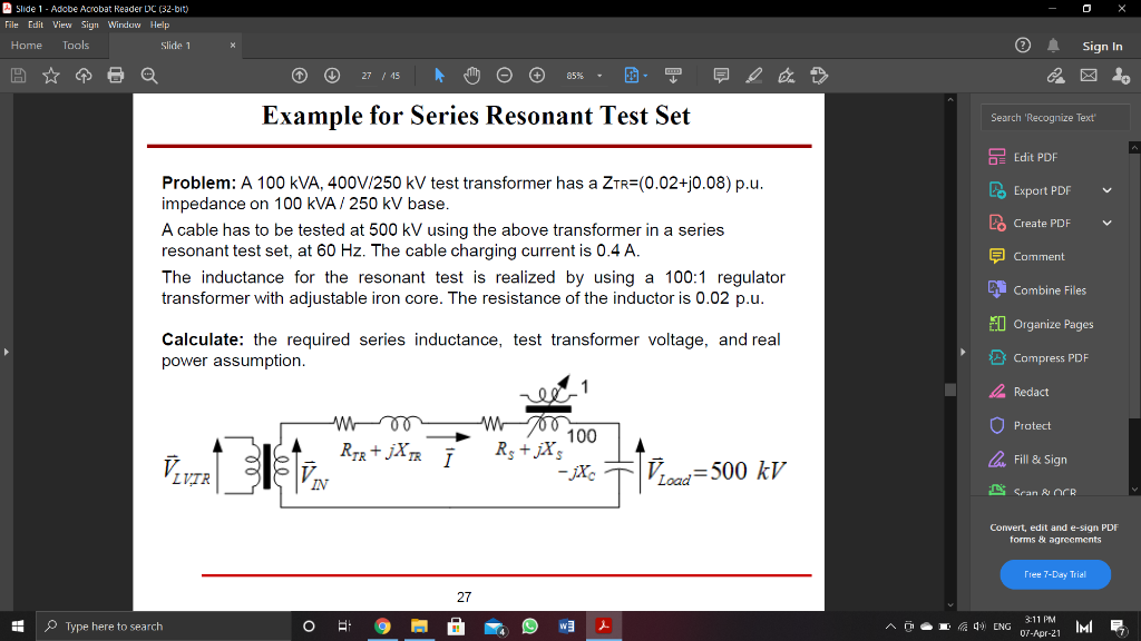 Solved Slide 1 - Adobe Acrobat Reader DC (32-bit) File Edit | Chegg.com