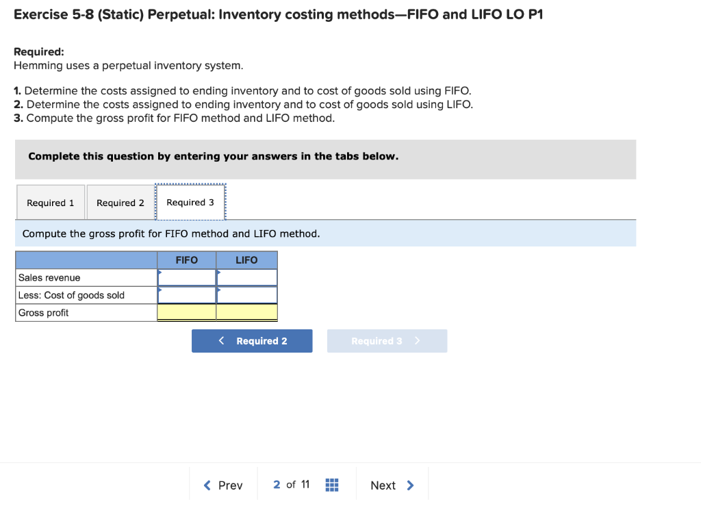 Solved Use the following information for the Exercises 8-10 | Chegg.com