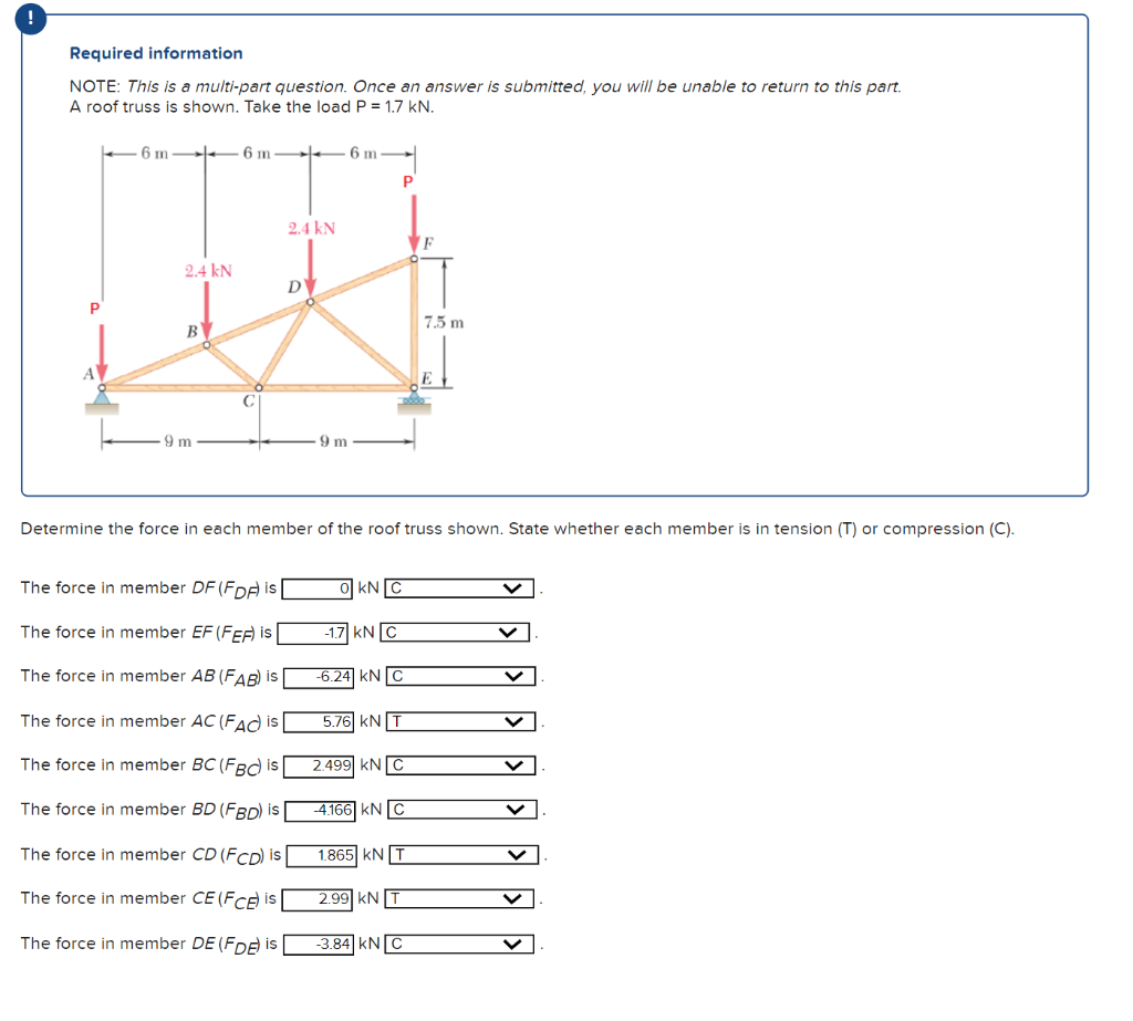 Solved Required information NOTE: This is a multi-part | Chegg.com