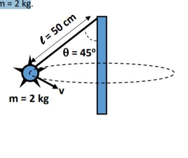 Solved A ball is connected by a rope to a rigid steel rod. | Chegg.com