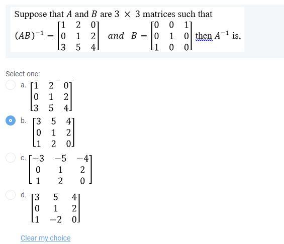 Solved Suppose that A and B are 3 x 3 matrices such that 51 | Chegg.com