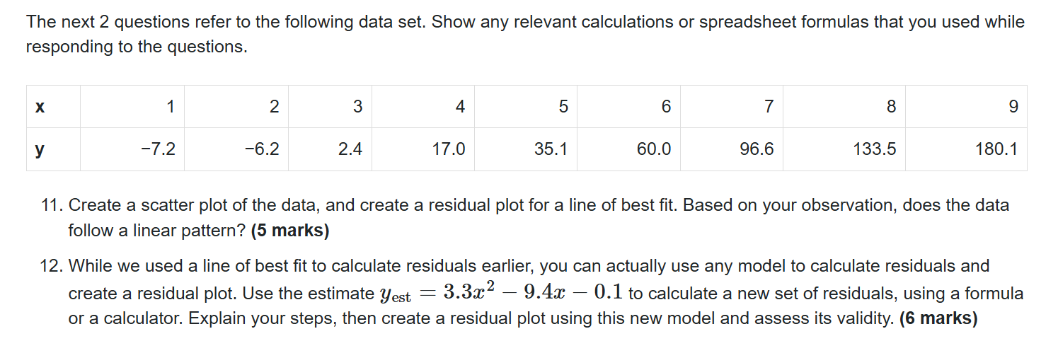 Solved The next 2 ﻿questions refer to the following data | Chegg.com