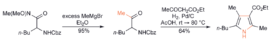 Solved Me CO2Et Me(MeO)N Me excess MeMgBr Et20 NHCbz. 95% | Chegg.com