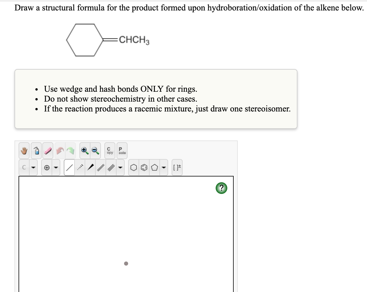 Solved Draw a structural formula for the product formed upon | Chegg.com