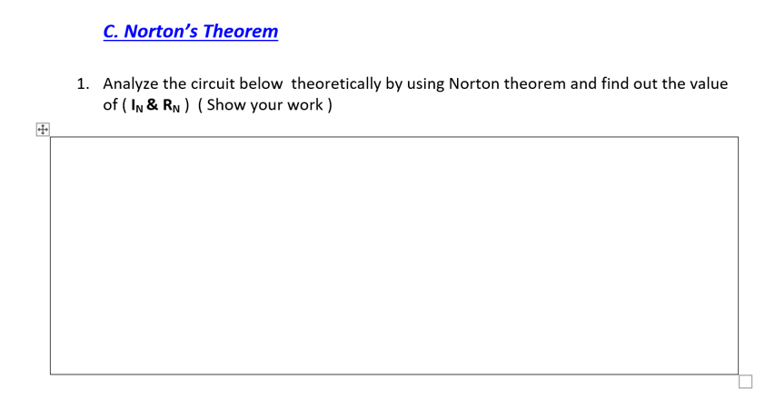 Solved 1. Analyze the circuit below theoretically by using | Chegg.com