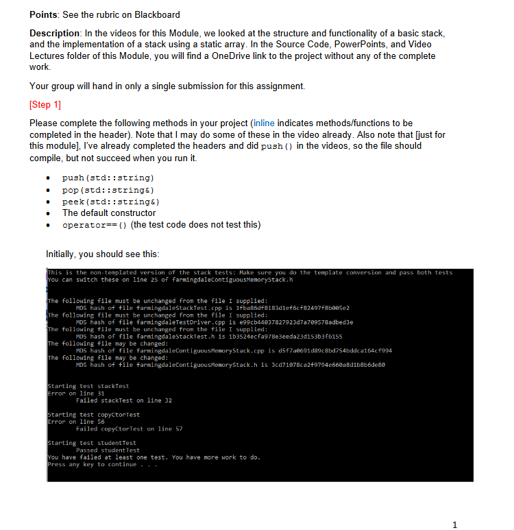 Solved Points: See the rubric on Blackboard Description: In | Chegg.com