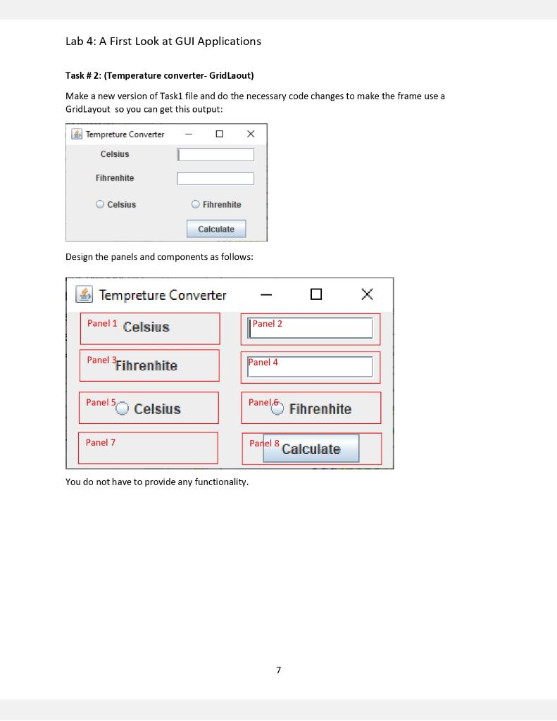 Solved Lab 4: A First Look at GUI Applications Lab | Chegg.com