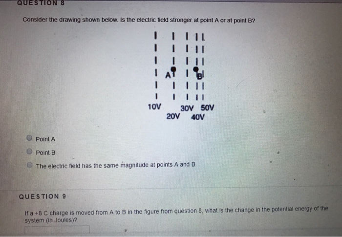 Solved QUESTION 1 A line or surface along which the electric | Chegg.com