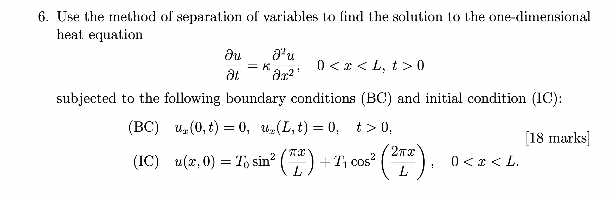 Solved 6. Use the method of separation of variables to find | Chegg.com
