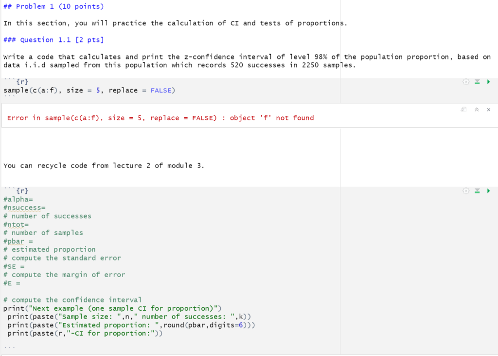 # Problem 1 (10 points) In this section, you wi11 | Chegg.com