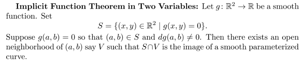 Implicit Function Theorem in Two Variables: Let g: | Chegg.com