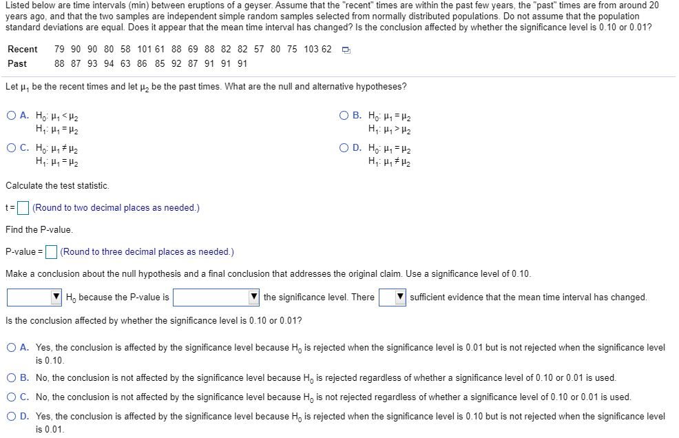 Solved The Options For The Drop Down Are Fail To 