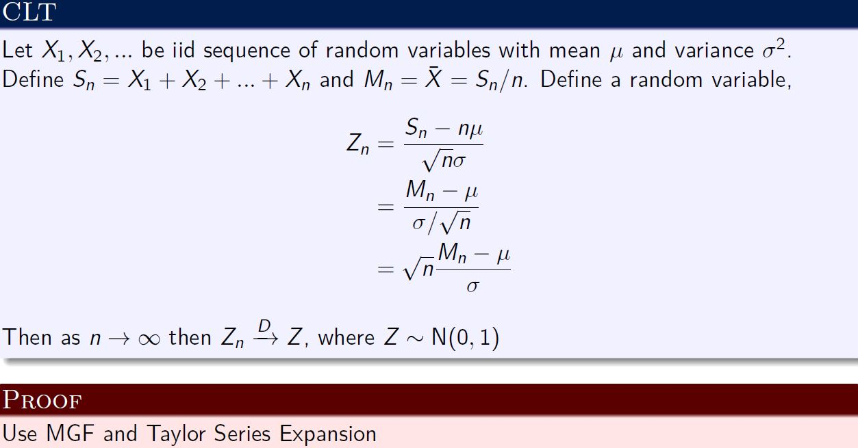 Solved CLT Let X1, X2, ... be iid sequence of random | Chegg.com
