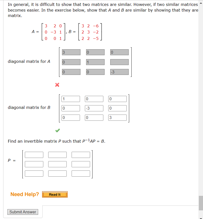 Solved In general, it is difficult to show that two matrices | Chegg.com