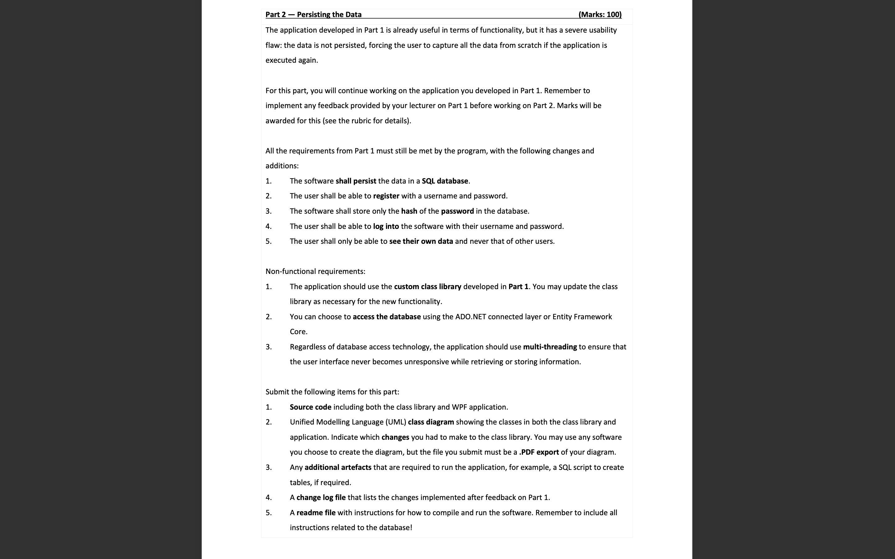 Solved Hello, and how do you access the database using the | Chegg.com