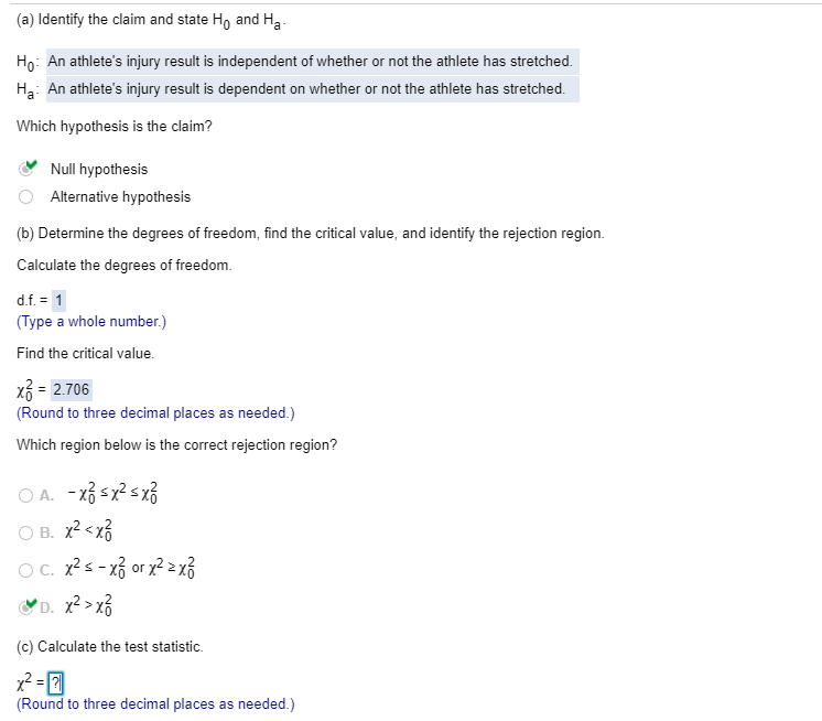 Solved Use the provided contingency table and expected | Chegg.com