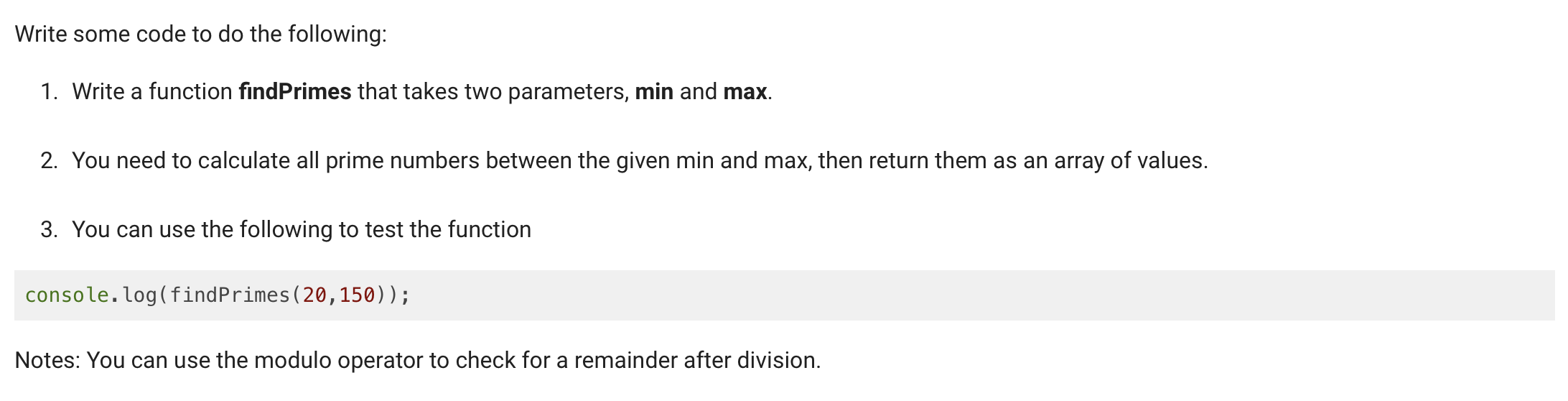 Solved Write Some Code To Do The Following 1 Write A