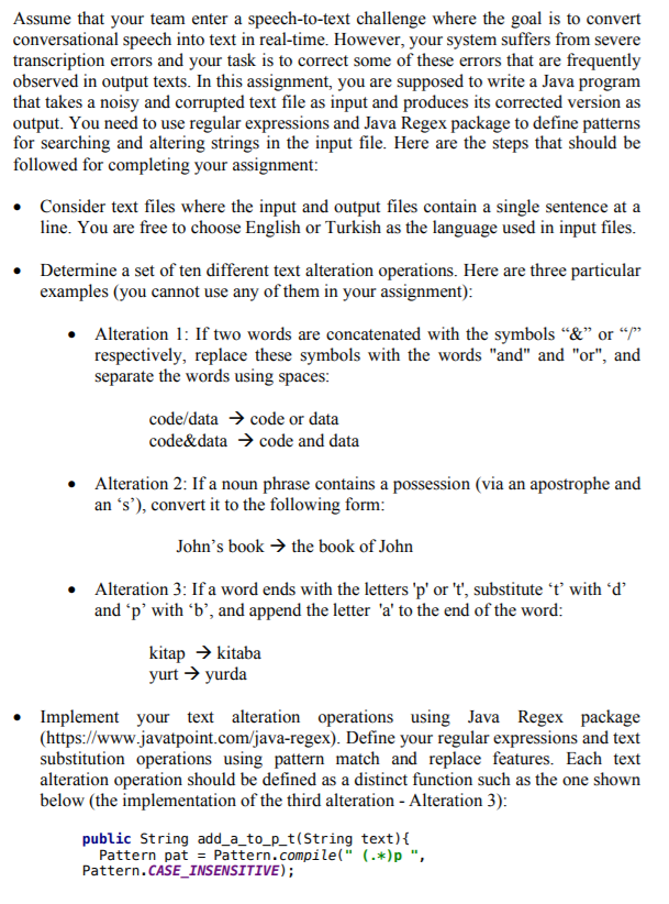 Assume that your team enter a speech-to-text | Chegg.com