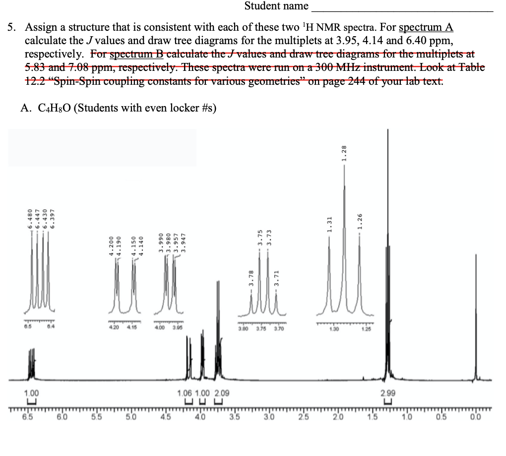 Solved Student name 5. Assign a structure that is consistent | Chegg.com