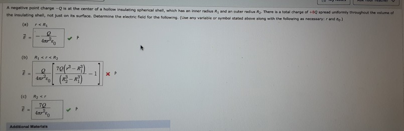 Solved A negative point charge - is at the center of a | Chegg.com