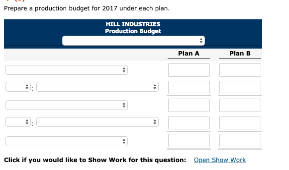Solved Problem 21-3A (Part Level Submission) Hill Industries | Chegg.com