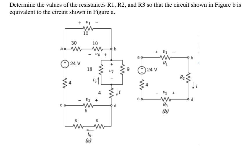 Solved Determine the values of the resistances R1, R2, and | Chegg.com