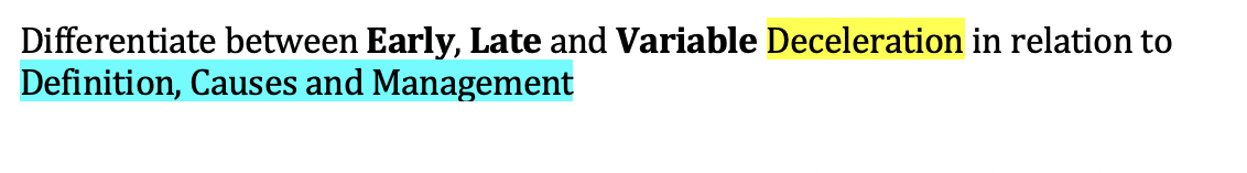Solved Differentiate Between Early Late And Variable 4717