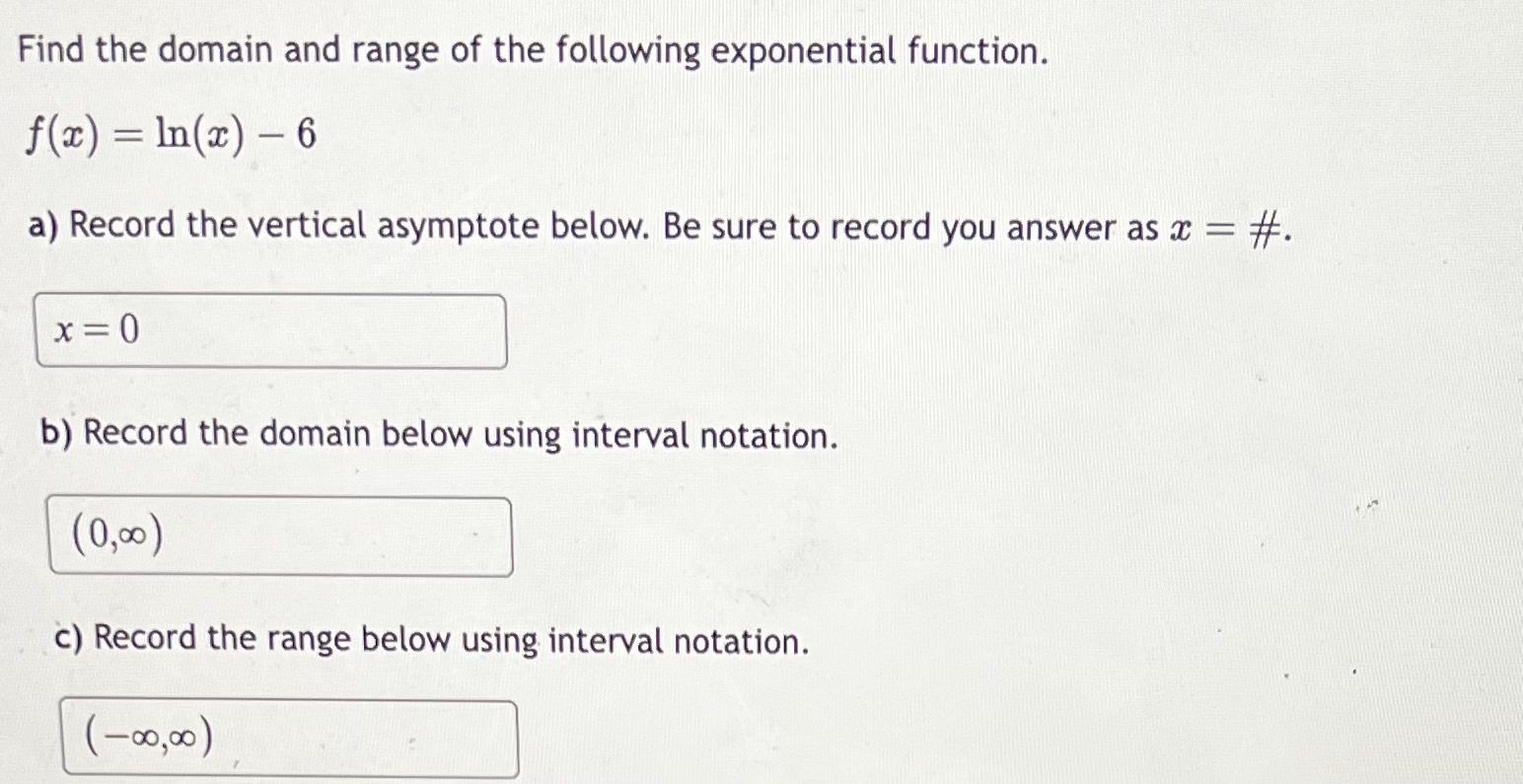 Solved Find the domain and range of the following | Chegg.com