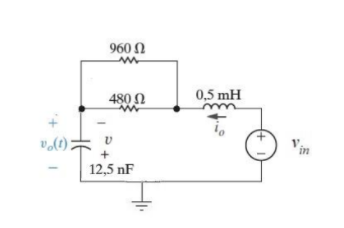 Solved For the following circuit, find the transfer function | Chegg.com