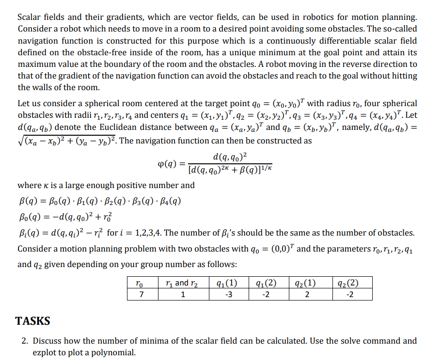 Solved Scalar fields and their gradients, which are vector | Chegg.com