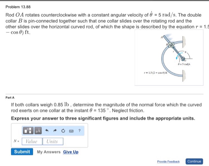 Solved Rod OA rotates counterclockwise with a constant | Chegg.com Solved Rod OA rotates counterclockwise with a constant | Chegg.com
