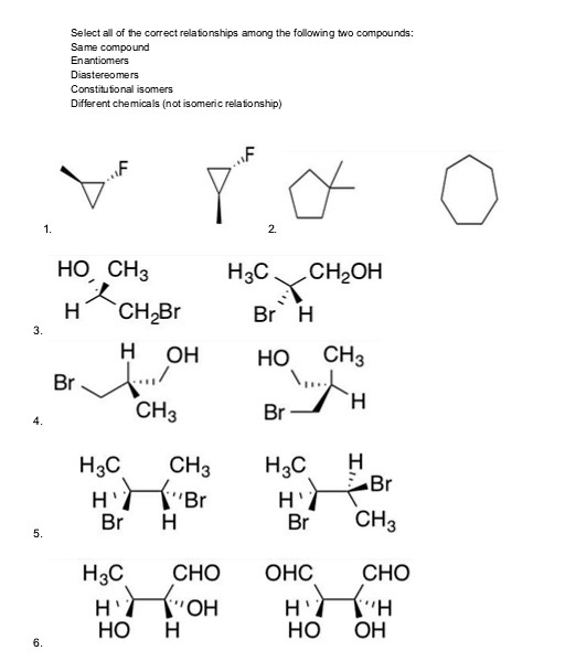 Solved Select all of the correct relationships among | Chegg.com