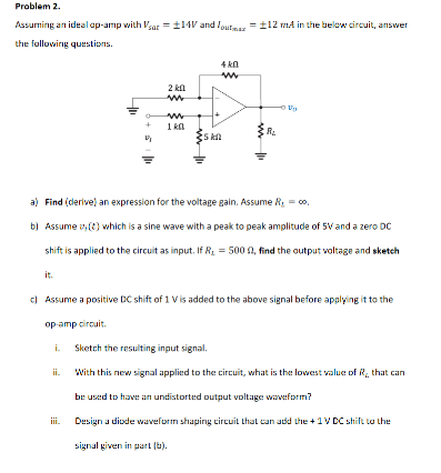 Solved the following questions. a) Find (derive) an | Chegg.com