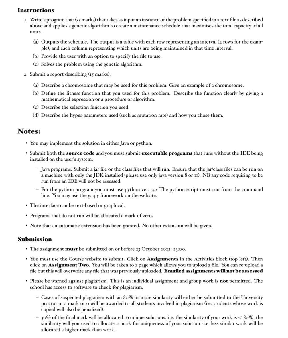 COMP3 4: Artificial Intelligence Assignment Two Due | Chegg.com