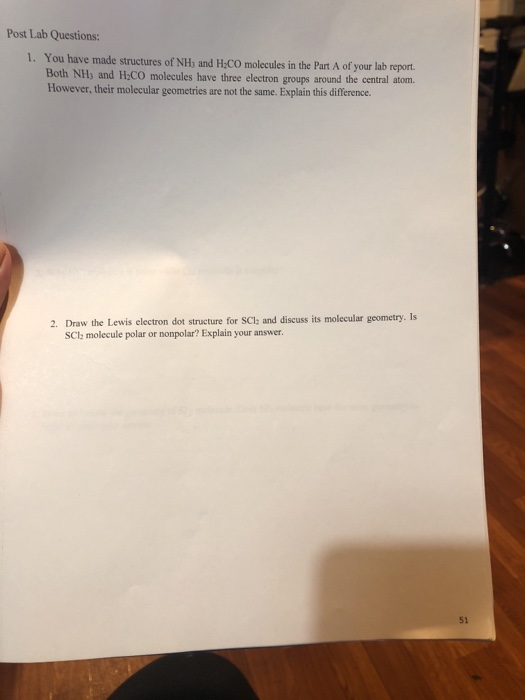 Solved Post Lab Questions: 1. You have made structures of | Chegg.com
