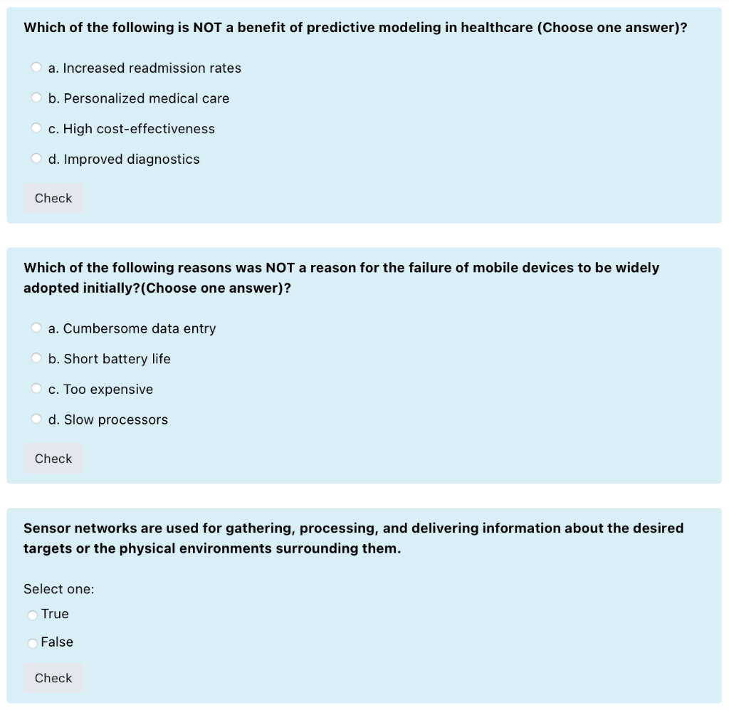 Solved Which of the following is NOT a benefit of predictive | Chegg.com