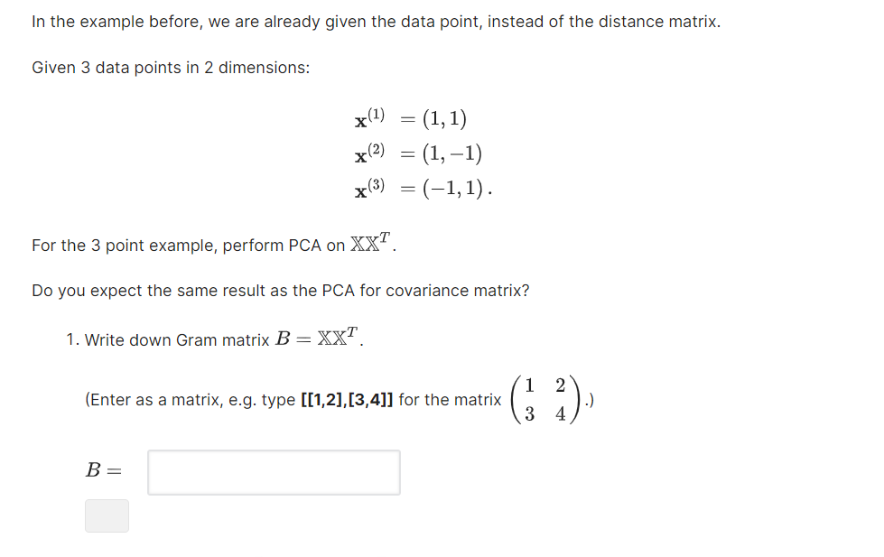 Solved In the example before, we are already given the data | Chegg.com