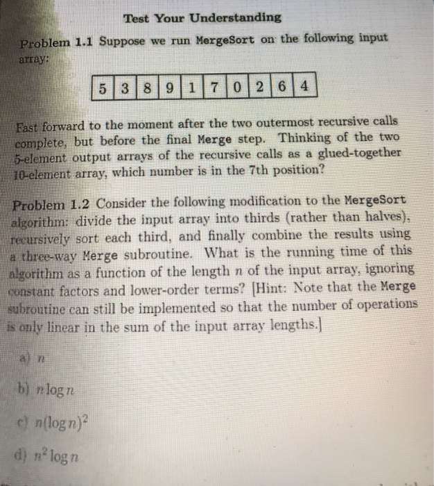 Solved Test Your Understanding Problem 11 Suppose We Run 