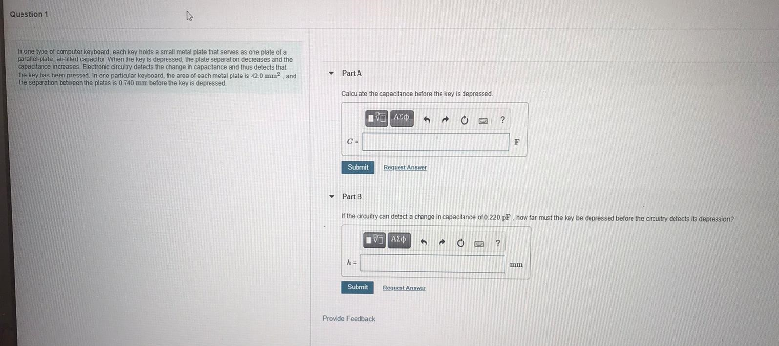 Solved Question 1 In one type of computer keyboard, each key | Chegg.com