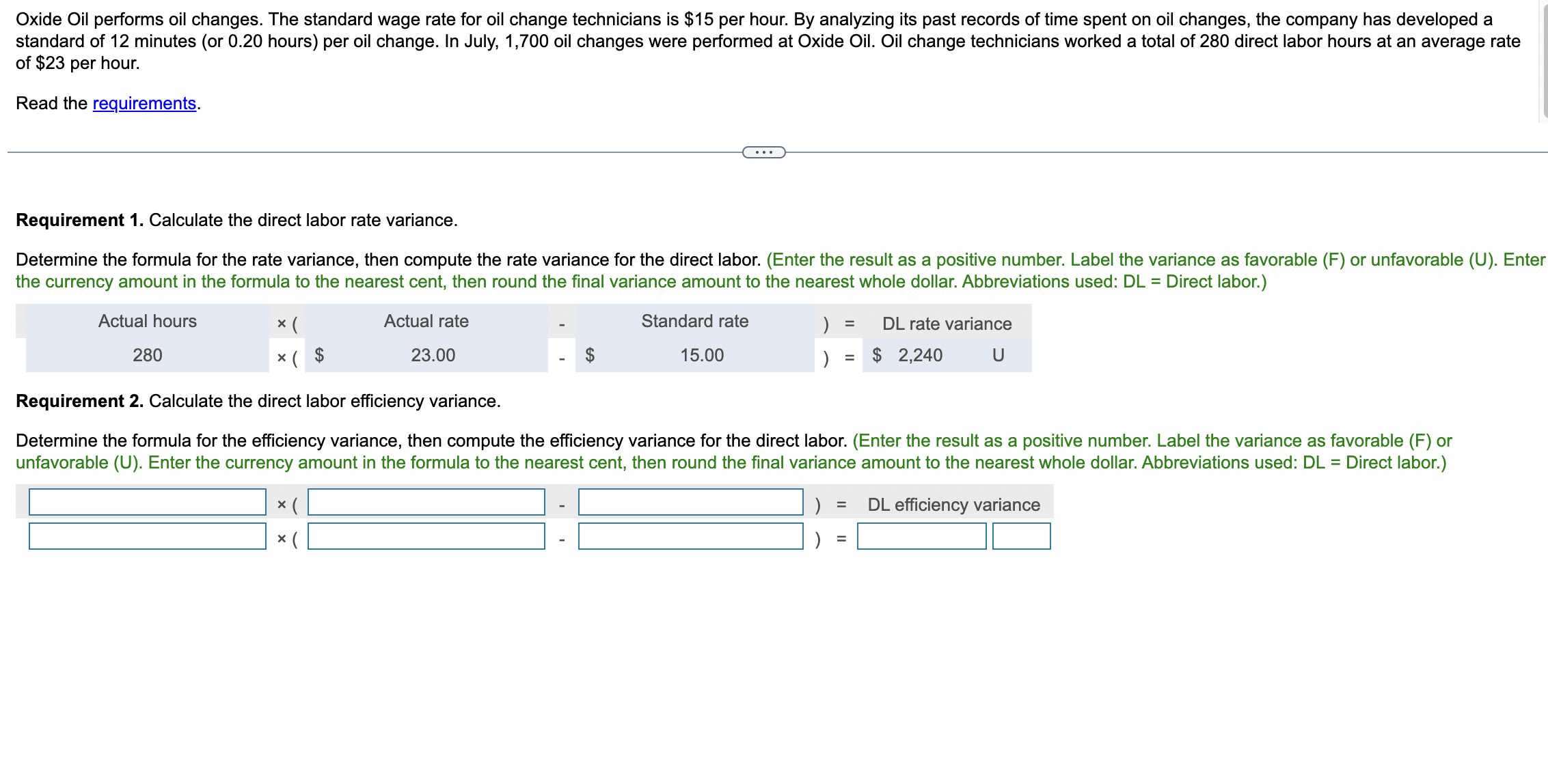 Solved of $23 ﻿per hour.Read the requirements.Requirement 1. | Chegg.com