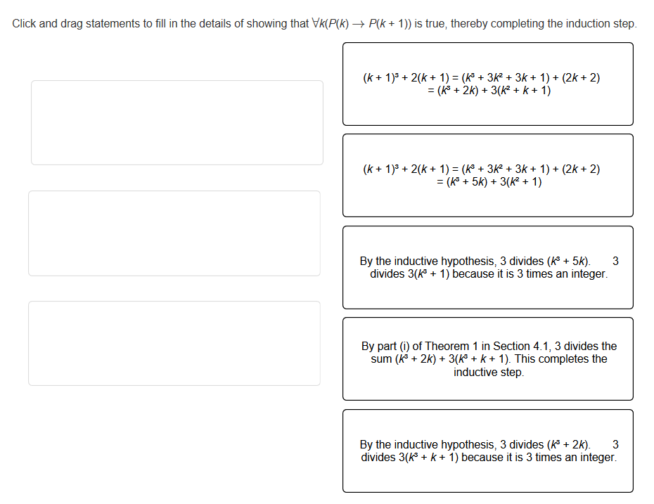 Solved Click and drag statements to fill in the details of | Chegg.com