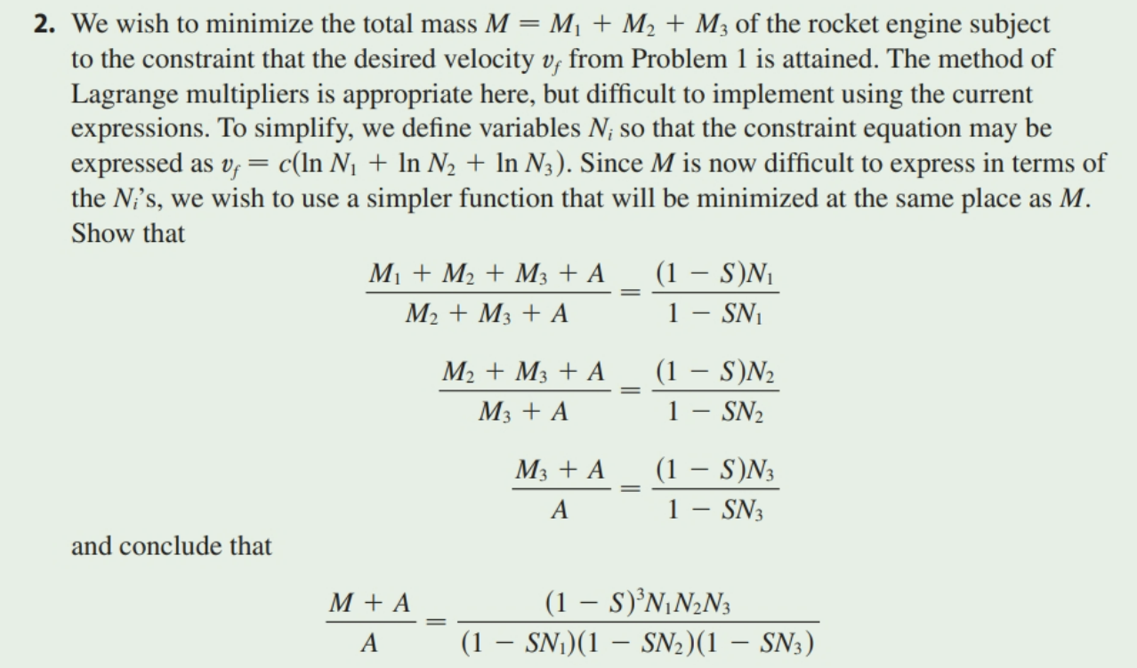 Solved For a single-stage rocket consuming fuel at a | Chegg.com