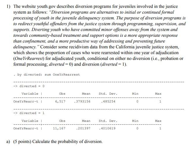 b) (10 points) Suppose we randomly selected five | Chegg.com