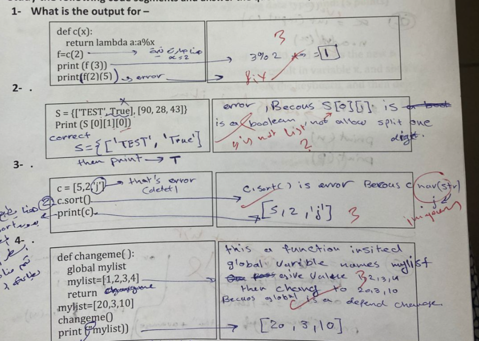 Solved 1- What is the output for - 2-. then c=[5,2[j′] 3- 2 | Chegg.com
