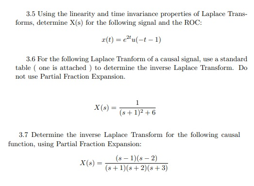 Solved 3.5 Using the linearity and time invariance | Chegg.com