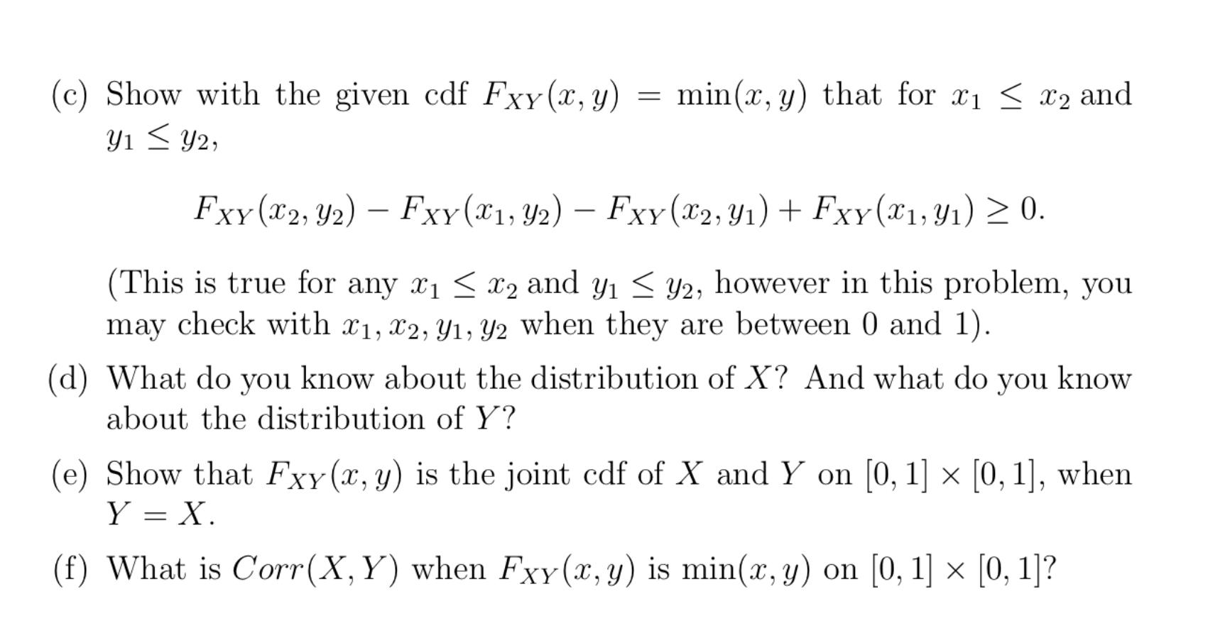 Solved Let Xy Be A Pair Of Continuous Random Variables 