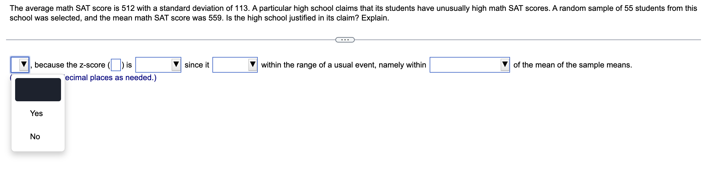 Solved Choices for the boxs are yes or not not usual or | Chegg.com