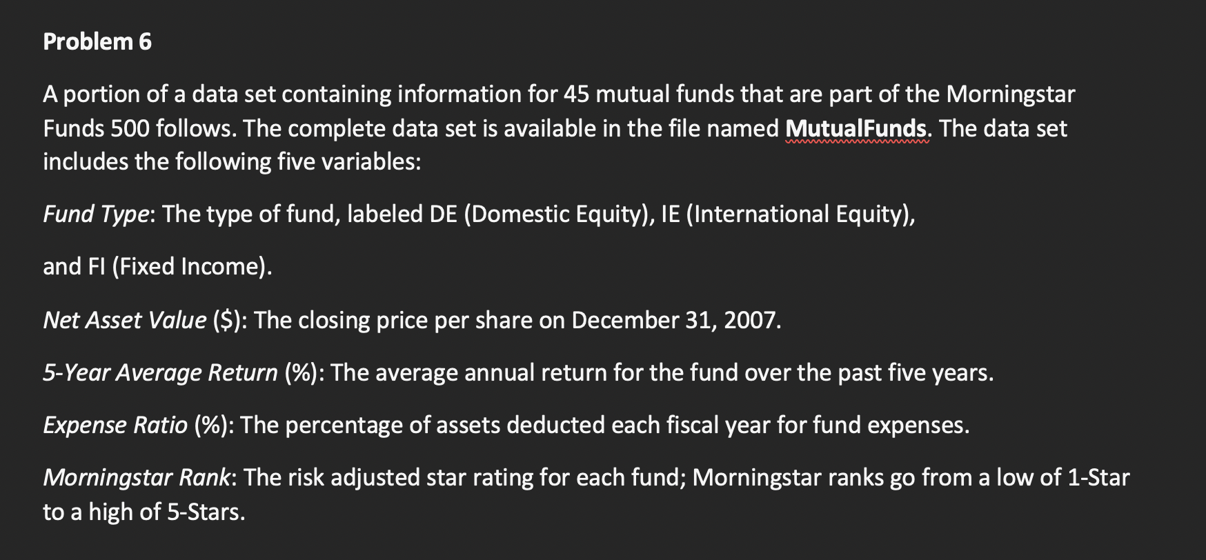 Solved Problem 6 A portion of a data set containing | Chegg.com